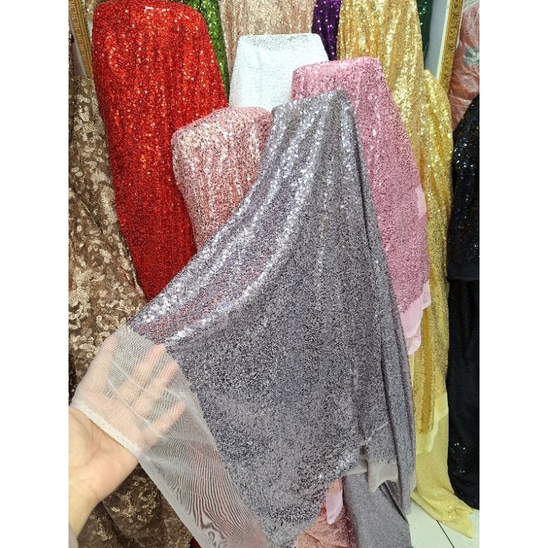 Jual Kain Sequin 1000 Payet - Kain Sequin Backdrop , Bahan Dress ...