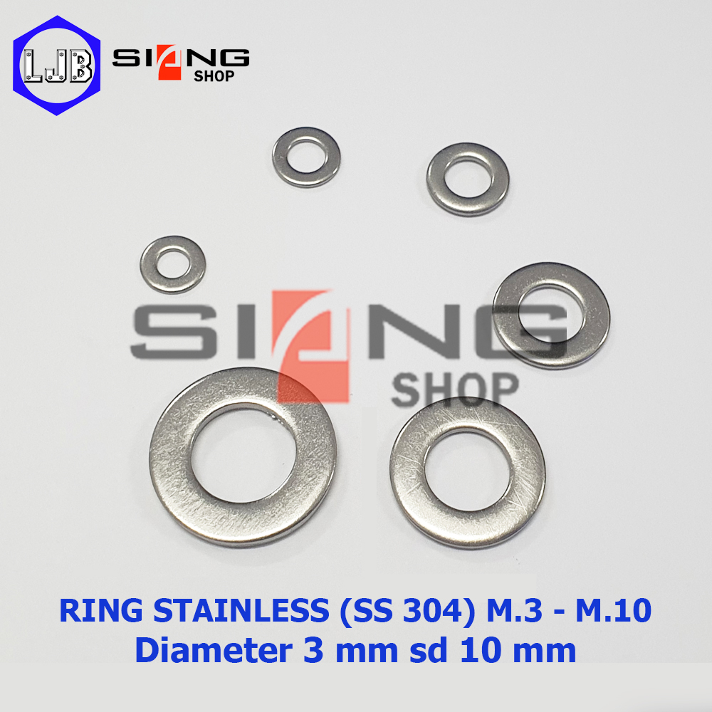 Jual Ring Plat Stainless 304 M3 sd M10 THE A2-70 | Shopee Indonesia