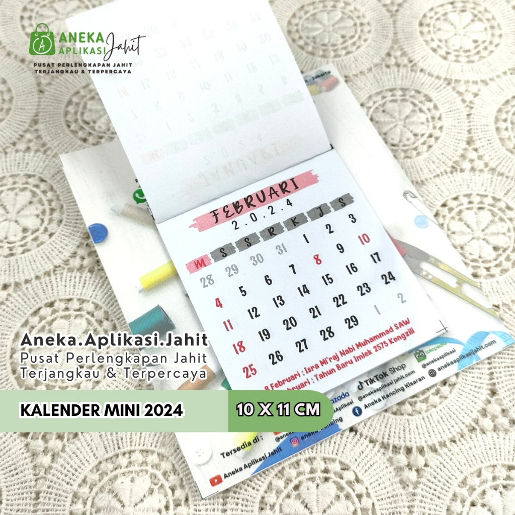 Jual KALENDER MINI MAGNET / DUDUK / GANTUNG ANEKA APLIKASI 2024 ...
