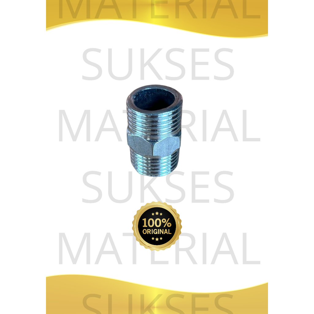 Jual DOUBLE NEPEL DOUBLE NIPPLE 1/2 INCH STAINLESS | Shopee Indonesia