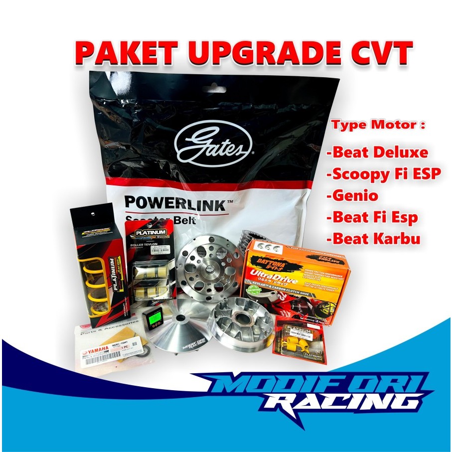 Jual PAKET CVT Beat Kirian CVT Beat Genio Scoopy Kampas Ganda daytona ...