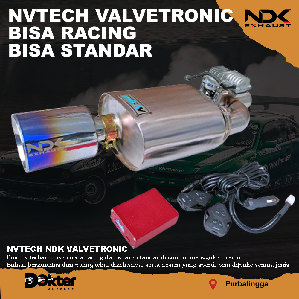 Jual KNALPOT MOBIL RACING VALVETRONIC NDK EXHAUST BISA RACING BISA STANDAR NVTECH | Shopee Indonesia