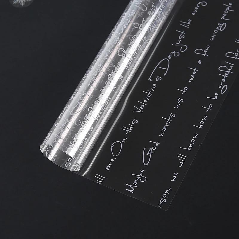 Jual ECER LOVE WORDS TRANSPARENT WRAPPING CELLOPHANE OPP BENING MOTIF ...