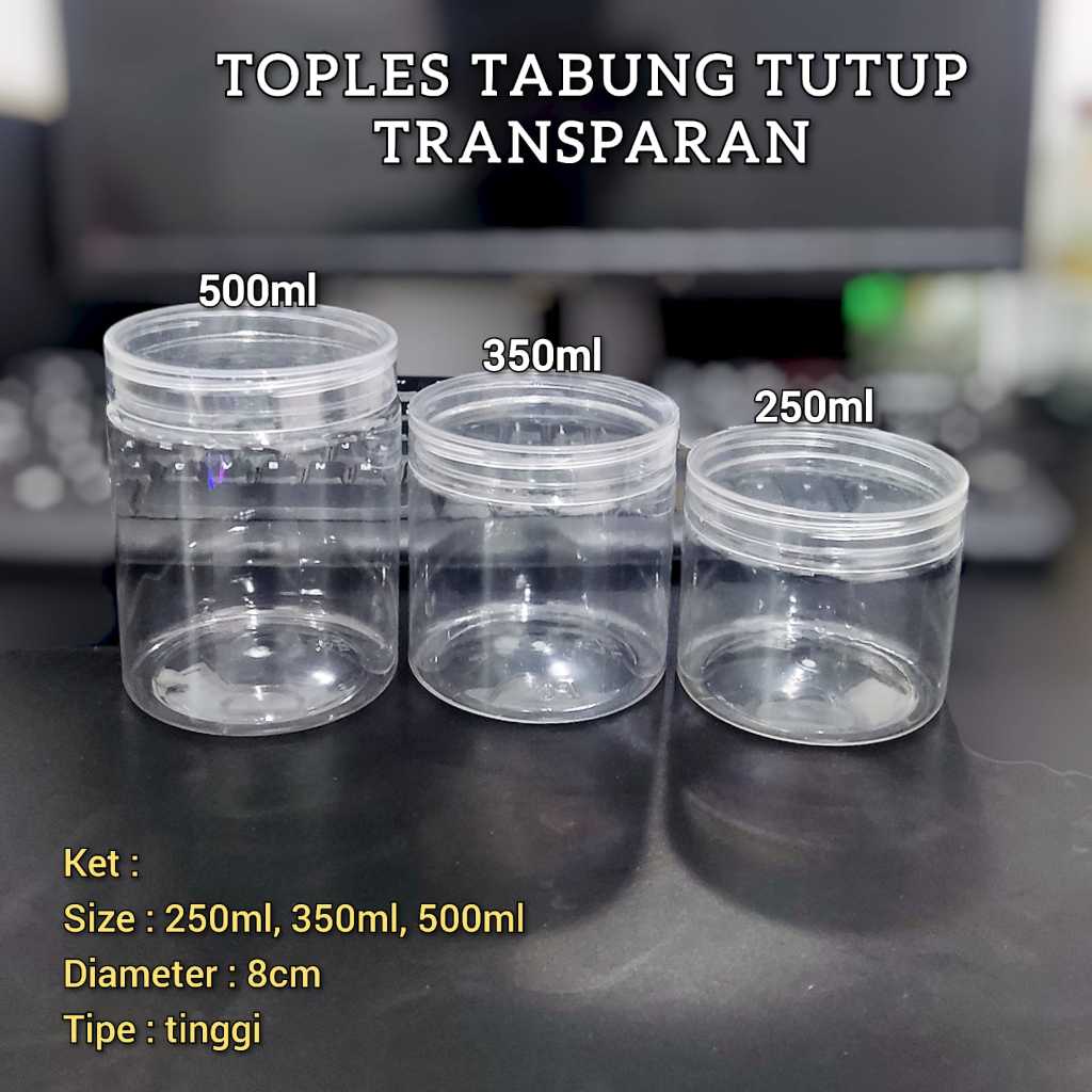 Jual TOPLES TABUNG / TOPLES PLASTIK 300ML 400ML 600ML DIAMETER 8CM | Shopee Indonesia