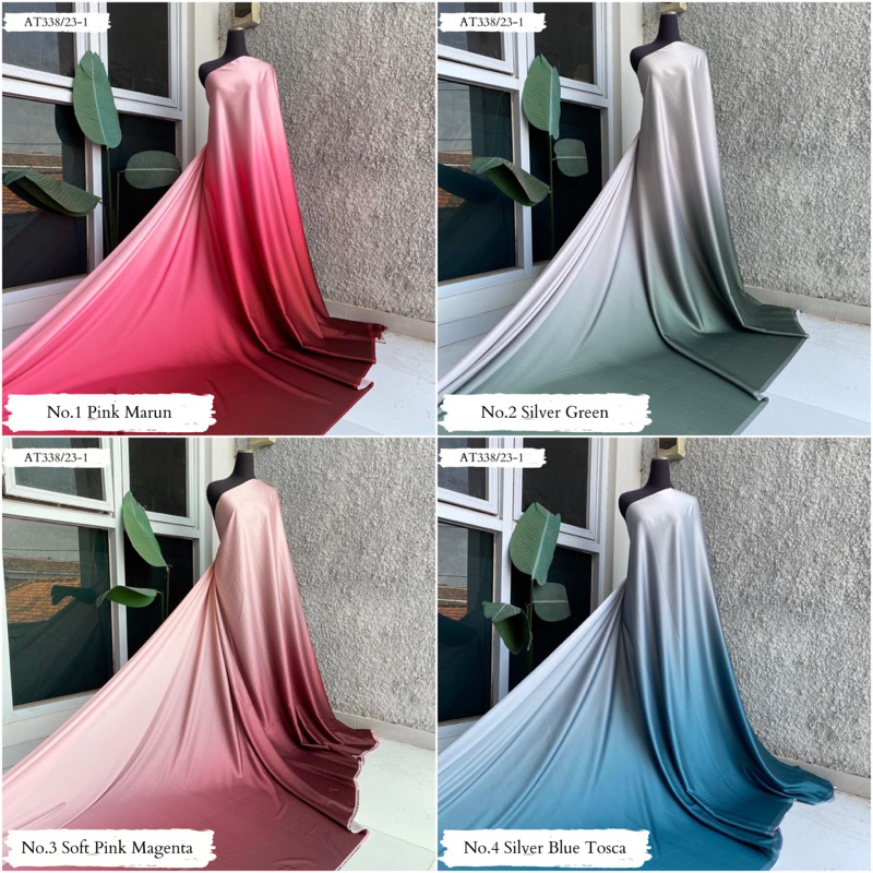 Jual Kain Silk Gradasi | Kain Armany Silk Premium | Kain Motif Gradasi ...