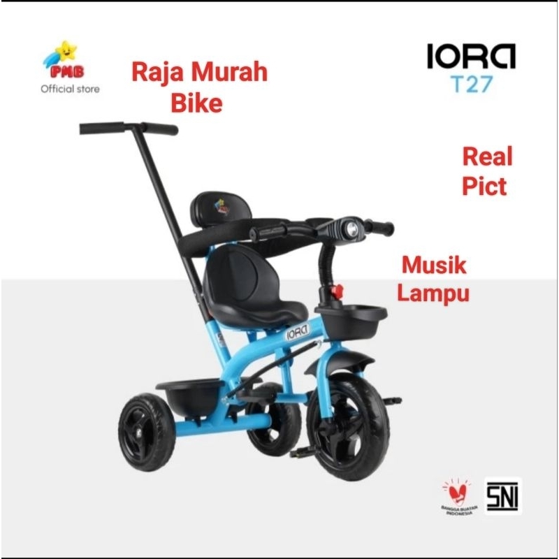 Jual Sepeda Anak Roda Tiga Iora T27 PMB Roda Tiga PMB Iora T27 Sepeda ...