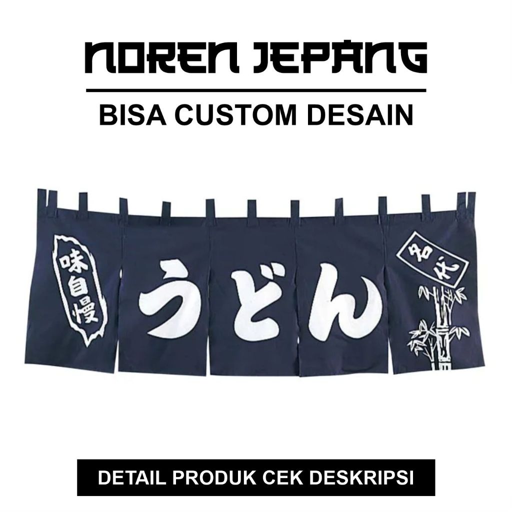 Jual Cetak kain Noren jepang, Bendera Jepang, Tirai Jepang, bisa custom desain sendiri | Shopee ...