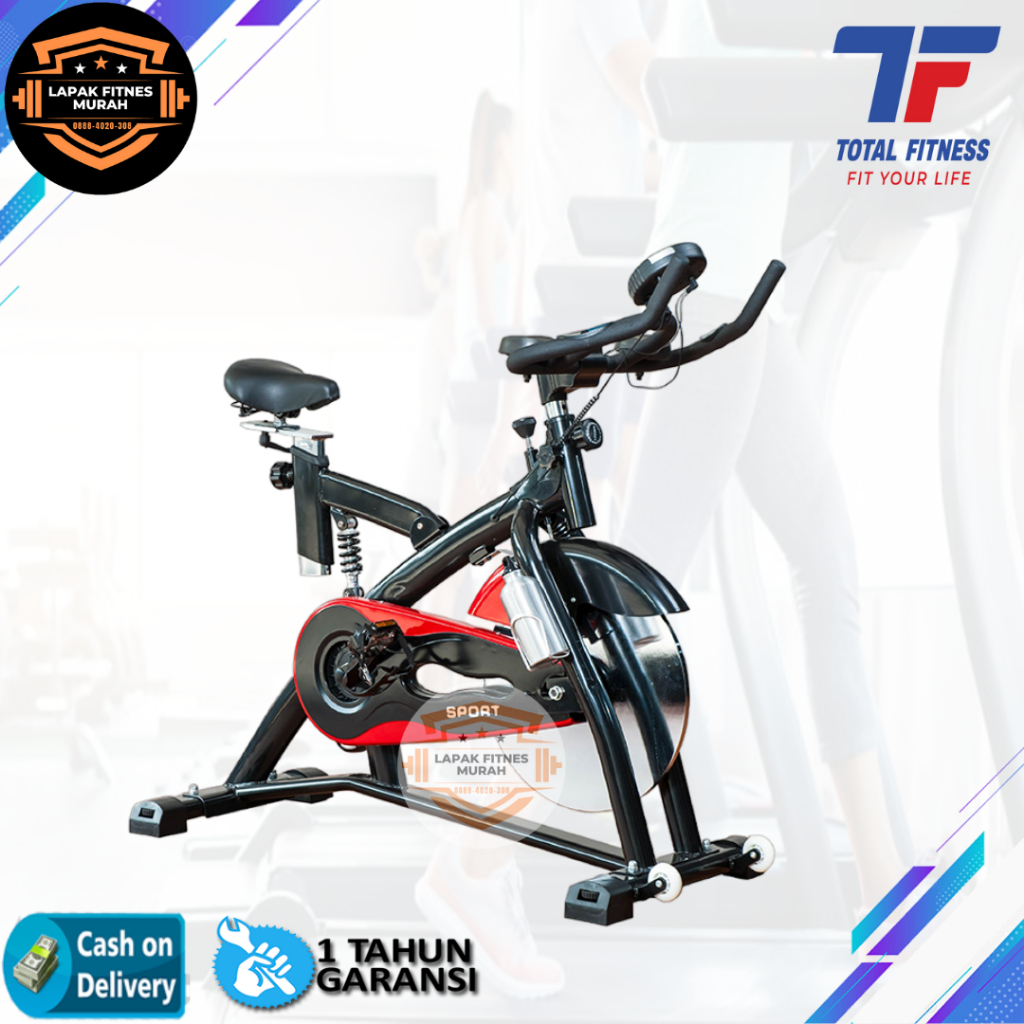 Jual Total Fitness Sepeda Statis TL-8308 Spinning Bike | Shopee Indonesia