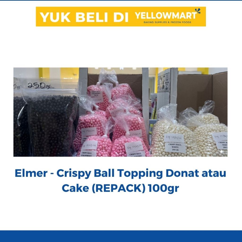 Jual Elmer - Crispy Ball Topping Donat atau Cake (REPACK) | Shopee ...
