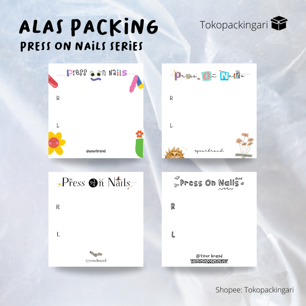 Jual Alas Packing | Press On Nails Series | Paper Aksesoris | Kertas ...