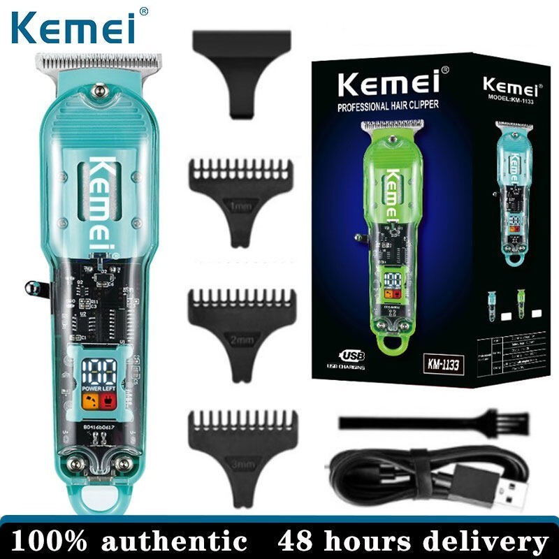 Jual MESIN CUKUR RAMBUT KEMEI KM 1133 LED | Shopee Indonesia