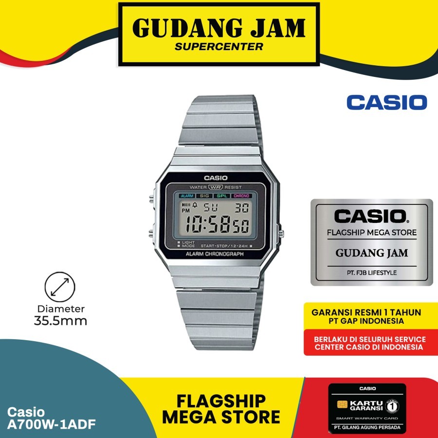 Jual Jam Tangan Casio A700W-1ADF A700W-1ADF A700W A700 | Shopee Indonesia