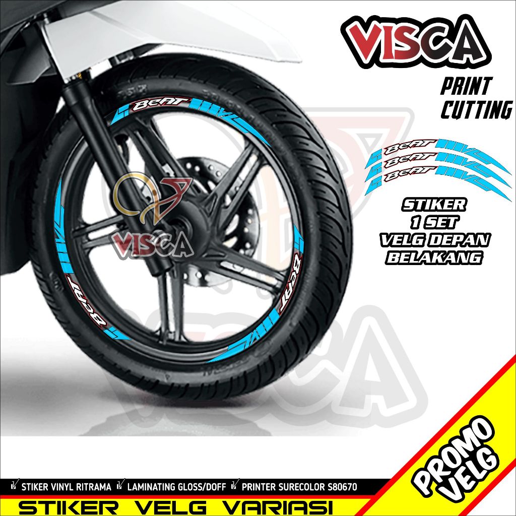 Jual Stiker Velg List Velg Motor Stiker Velg Beat Variasi Beat Abstrack ...