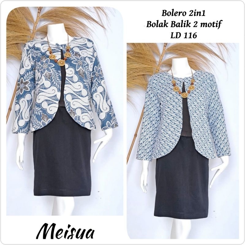 Jual Outer Batik Bolero Jumbo Blazer Bigsize Bolero XXL katun halus ...