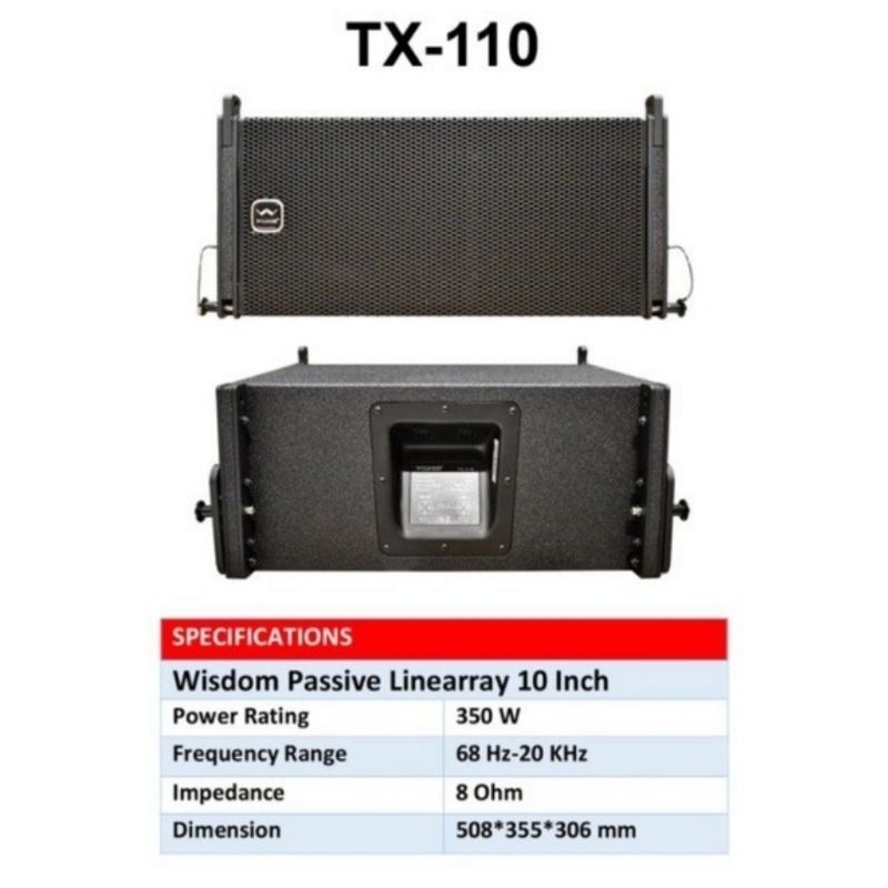 Jual SPEAKER WISDOM TX 110 ORIGINAL LINE ARRAY PASIF WISDOM TX110 ...