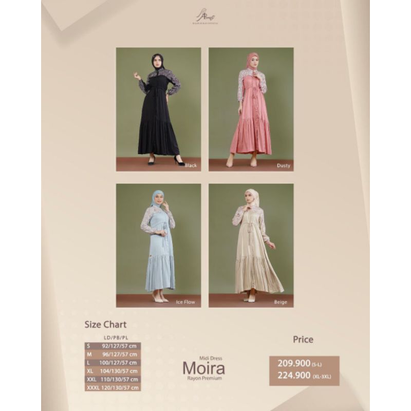 Jual Moira Midi Dress AR RAFI Terbaru ORI Agen Resmi | Shopee Indonesia