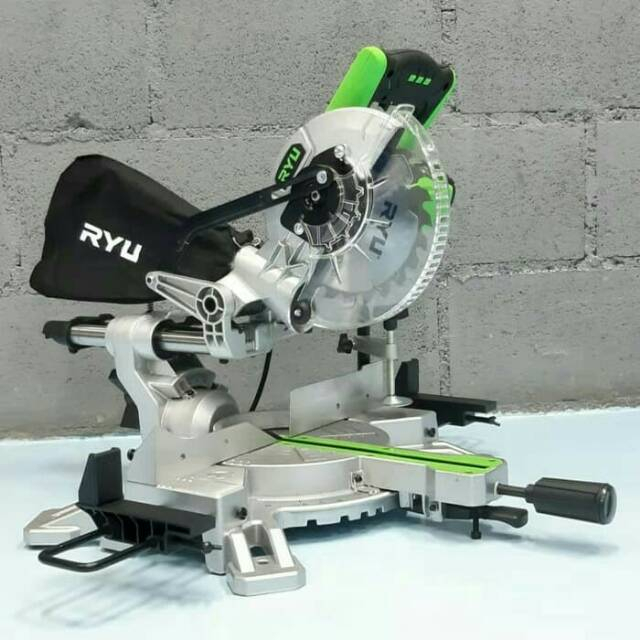 Jual RYU RMS 180-1 Mesin Potong Alumunium Kayu Miter Saw 7 inch Sliding ...
