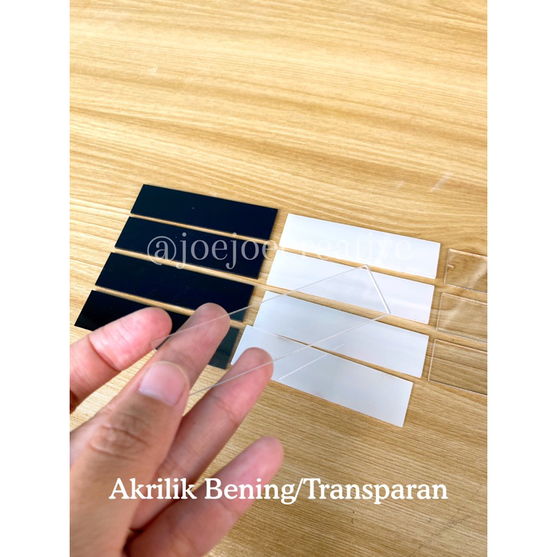 Jual Nametag Papan Nama Dada Bahan Nametag Akrilik 8x2 BENING ...