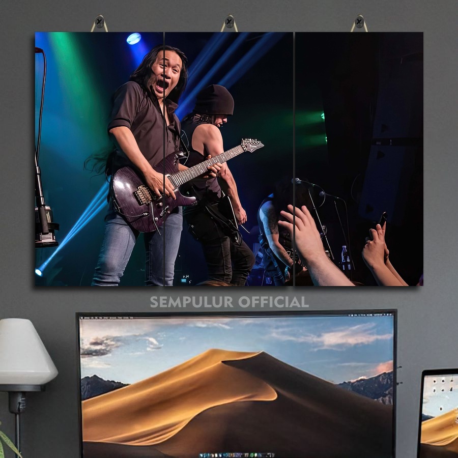 Jual Poster Dinding Jumbo Gitaris Band Dragonforce 45X30 Multi Panel ...