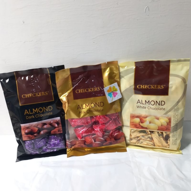 Jual Coklat Checkers Almond Chocolate | Shopee Indonesia