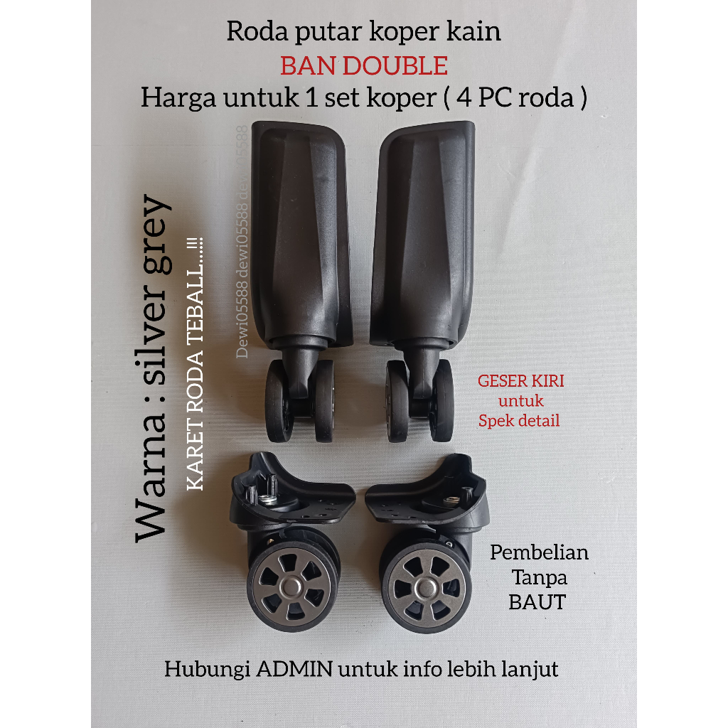Jual Roda koper kain, Roda koper, Roda koper double wheel, Roda koper ...