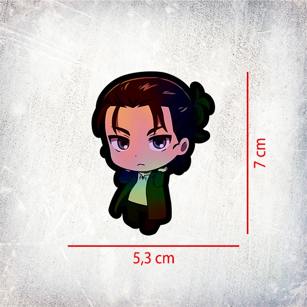 Jual STICKER HOLOGRAM ANIME CHIBI EREN YEAGER ATTACK ON TITAN (SHINGEKI ...