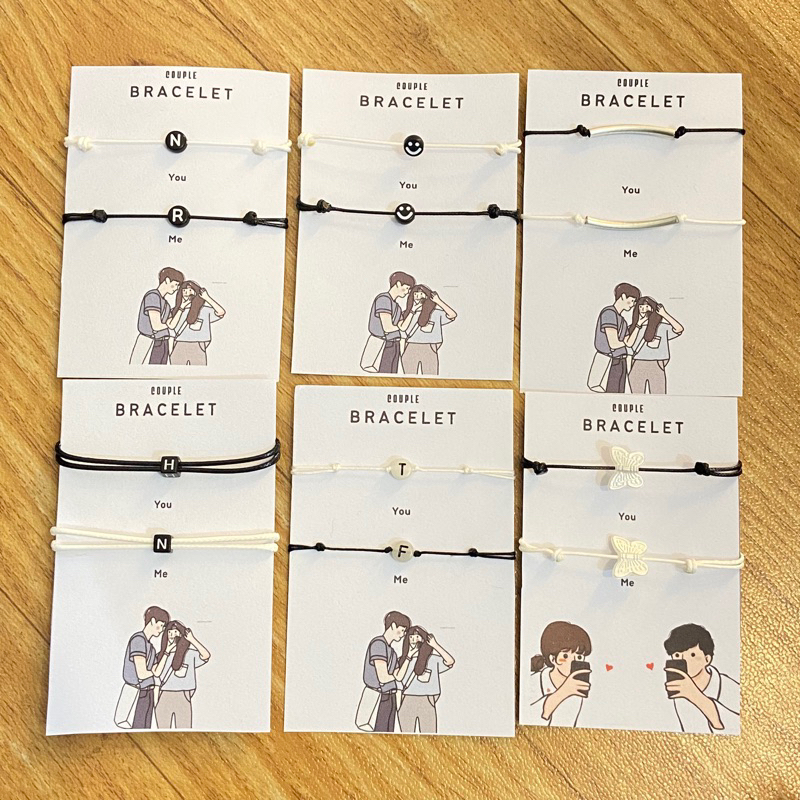 Jual (2pcs) Gelang couple terbaru / Gelang couple untuk kado / Gelang ...