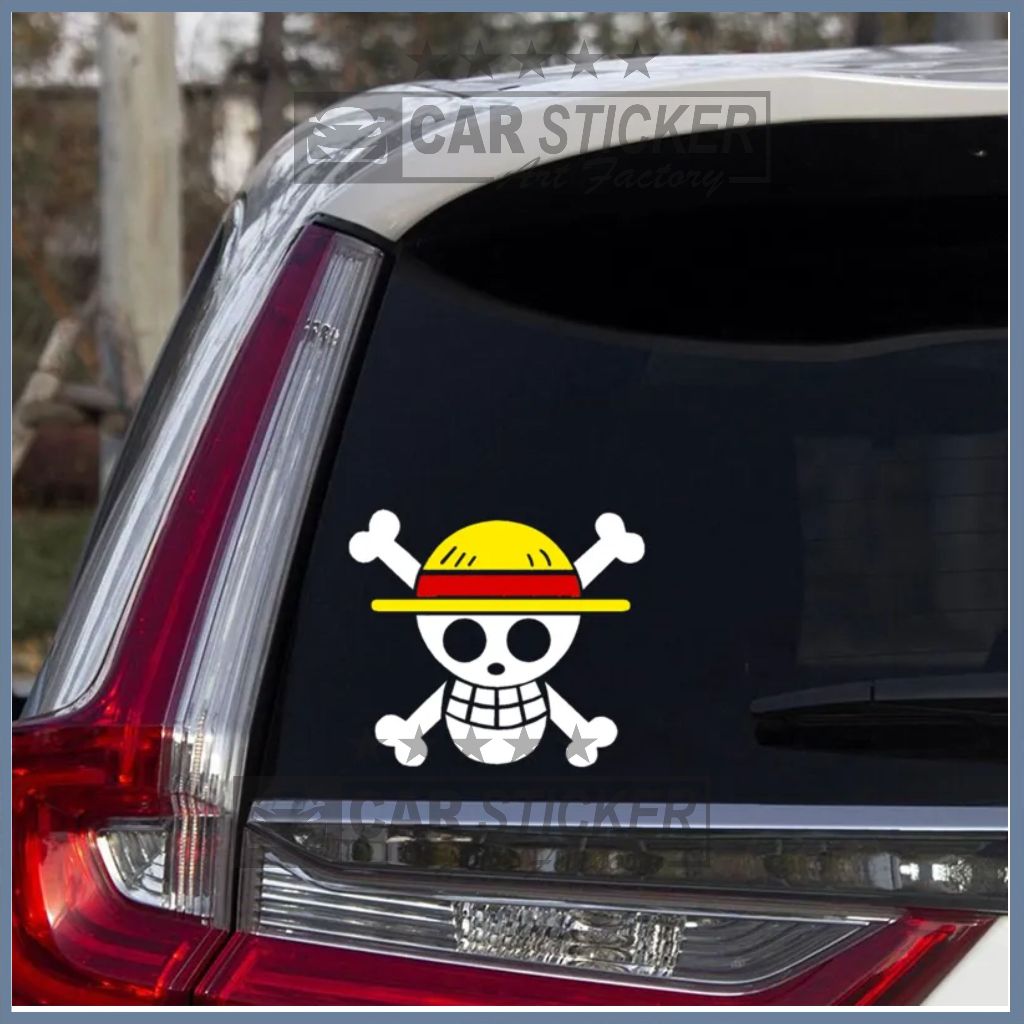 Jual One21 stiker one piece / stiker mobil one piece / STICKER LOGO ONE ...