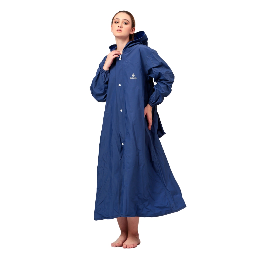 Jual jas hujan gamis backpack jumbo Wanita dewasa Mantel guyur original ...