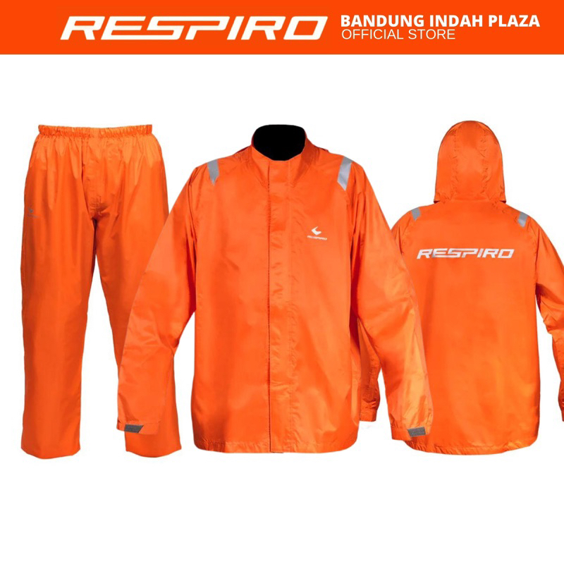 Jual RESPIRO THE CHALLENGER R2.0 ORANGE - Jas Hujan Motor Pria Wanita Rainsuit | Shopee Indonesia