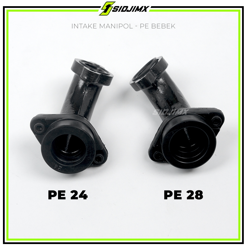 Jual Intake Manipol Bebek PE 24 28 Miring PNP Karbu PWK PE Manifold Manipol Karet Teflon ...