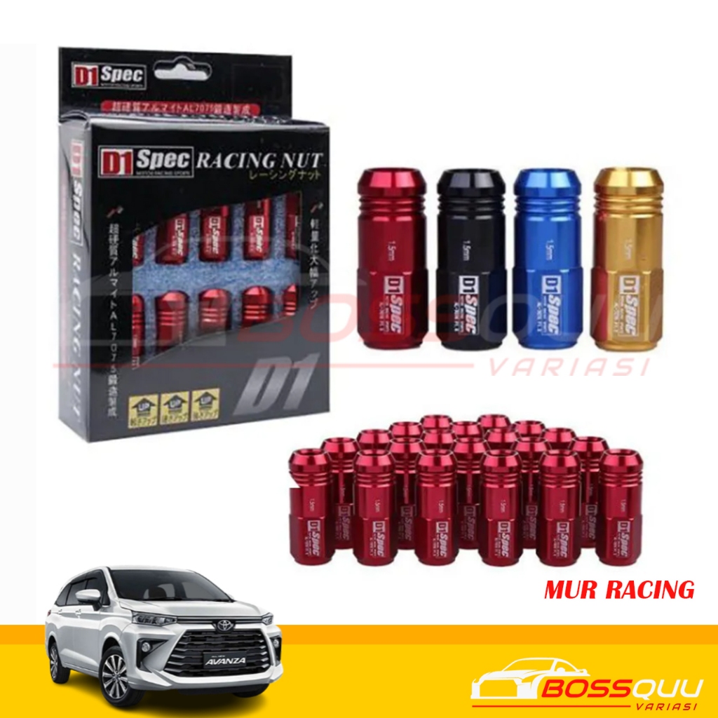 Jual MUR RODA / BAUT D1 SPEC RACING | Shopee Indonesia