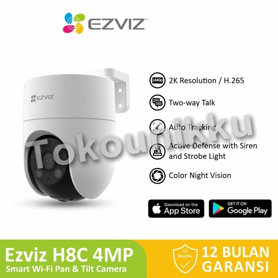 Jual Ezviz H8c 4MP 2K+ Outdoor CCTV Pan & Tilt Wifi IP Camera Auto ...
