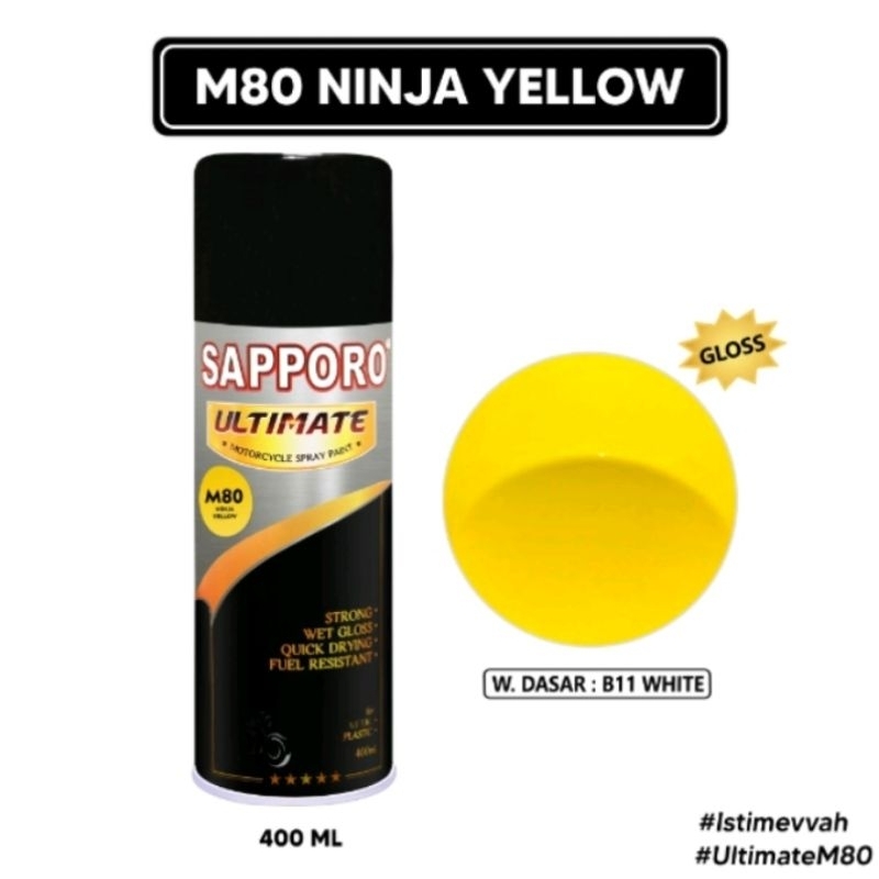 Jual SAPORO CAT SEMPROT SAPPORO ULTIMATE 400ML (METALLIC COLOURS) WARNA METALIK XIRALLIC XIRALIK ...