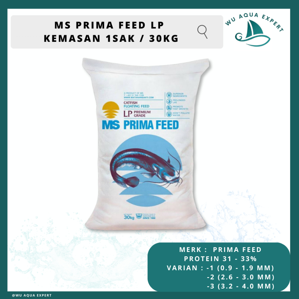Jual PRIMA FEED LP1 1 SAK Karung 20 Kg Pelet Pakan LP 1 Ikan Gurami ...
