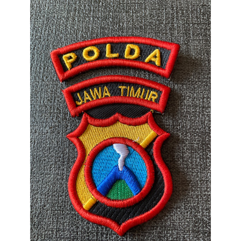 Jual Logo Polda jawa Timur Bordir Timbul 3D | Shopee Indonesia