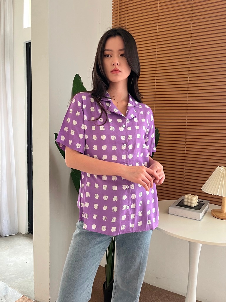 Jual NYLA - Sarah top rayon | Shopee Indonesia