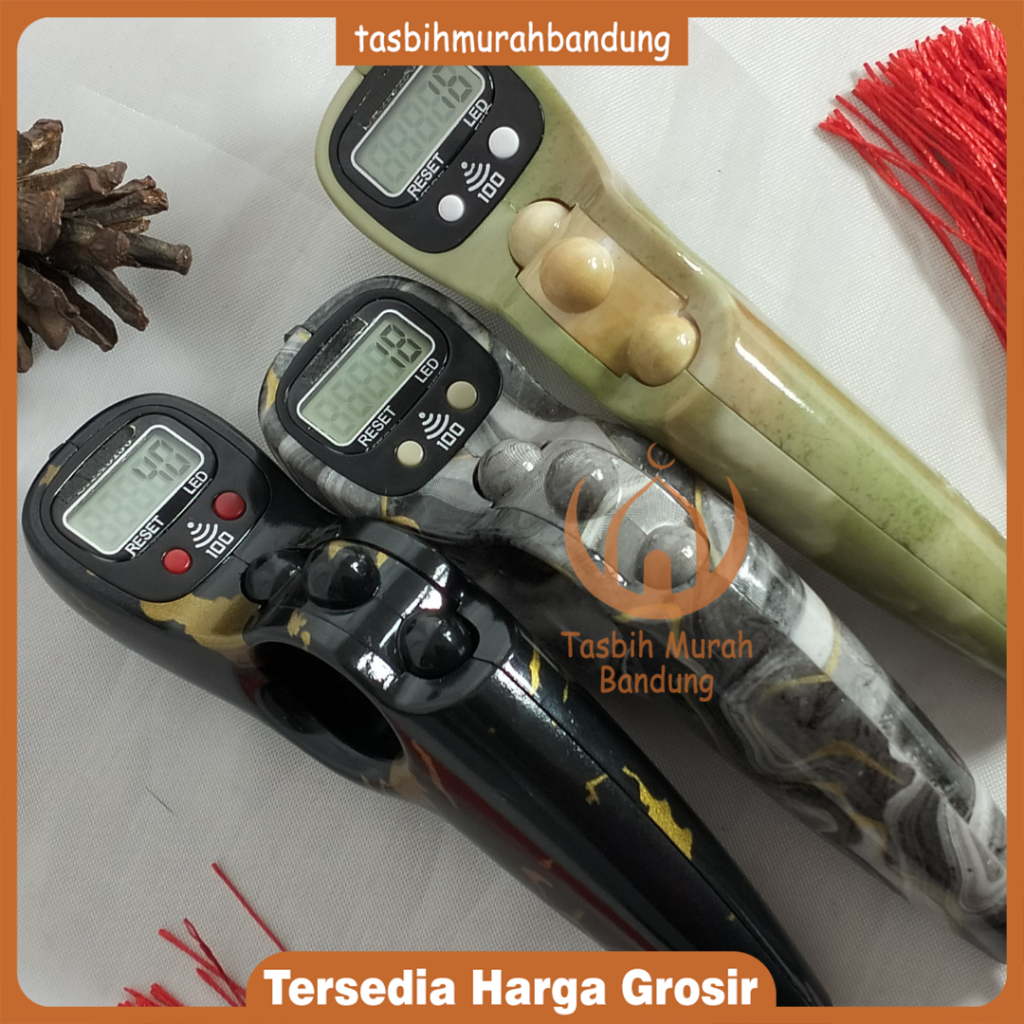 Jual Tasbih Digital Kayu dengan Lampu LED dan Alarm tiap 100 (Kayu ...
