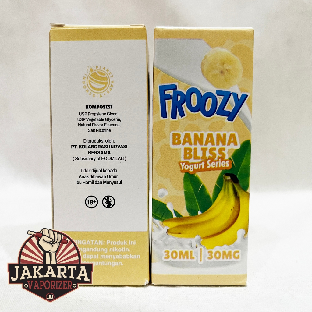Jual [SALT] FOOM FROOZY BANANA BLISS SALTNIC 30ML 30MG BY PLANET VAPE X ...