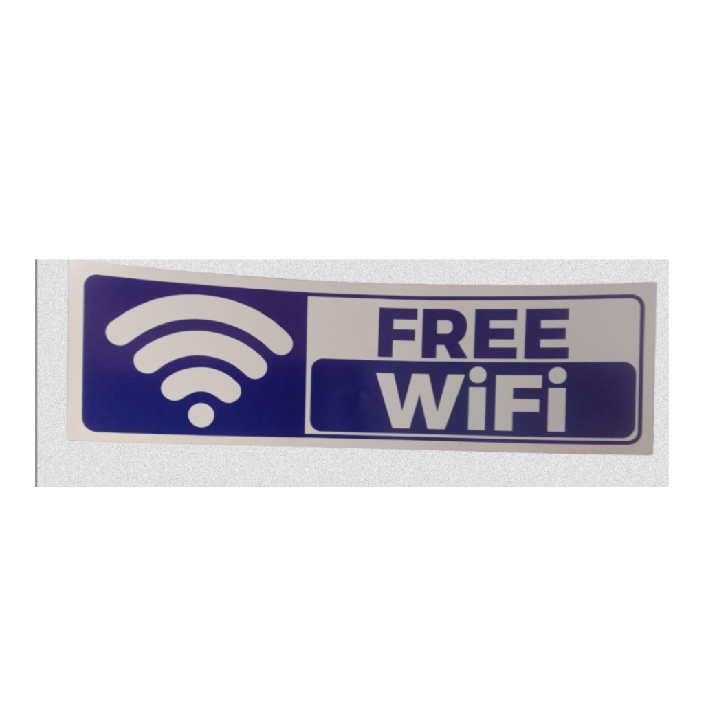 Jual Stiker Pintu Free Wifi stiker Vinly stiker murah | Shopee Indonesia
