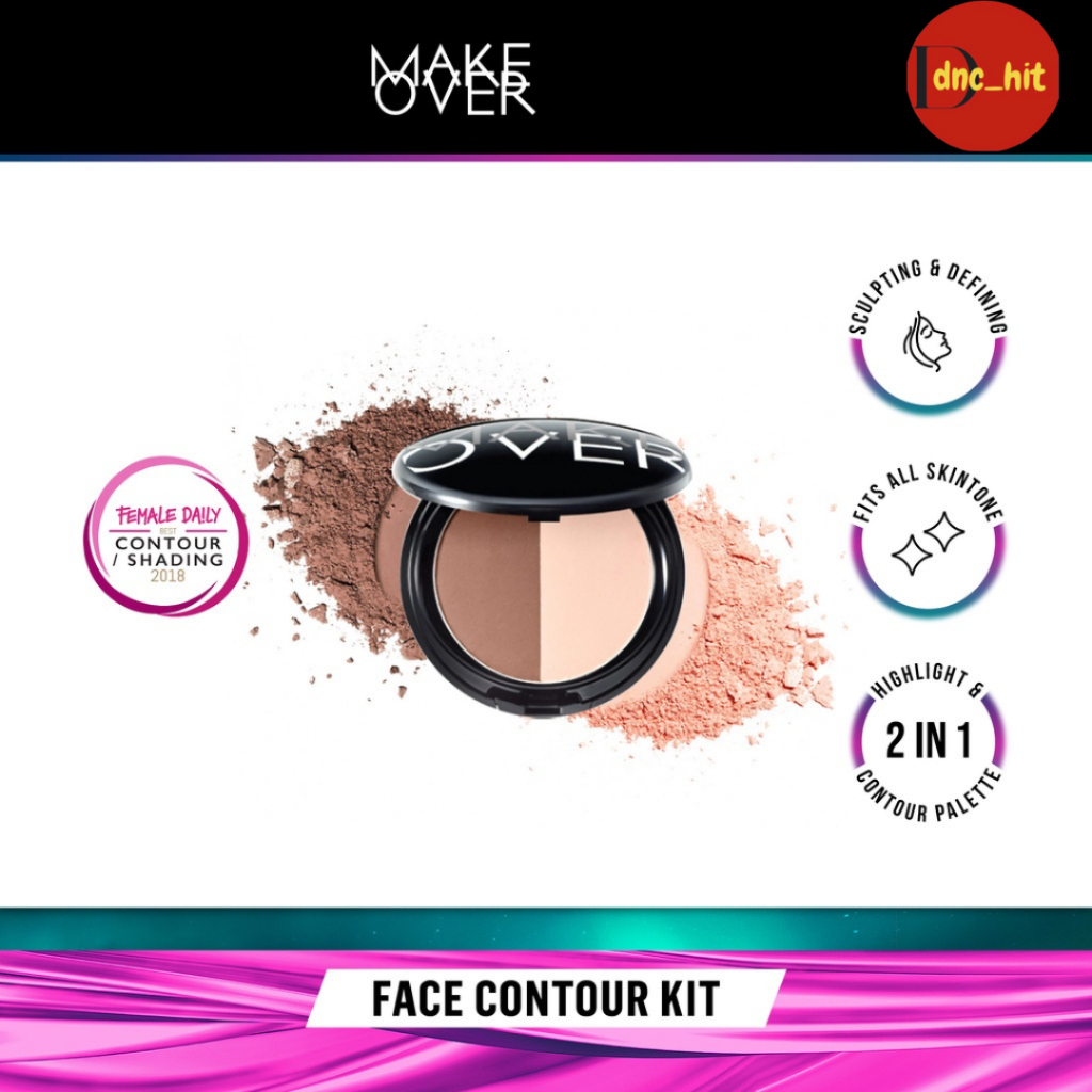 Jual Make Over Face Contour Kit-Contour & Highlight | Shopee Indonesia