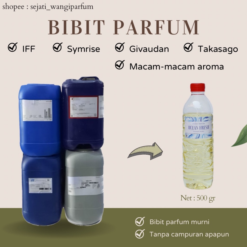Jual Bibit parfum laundry 500 g import IFF, Symrise, Givaudan dan ...