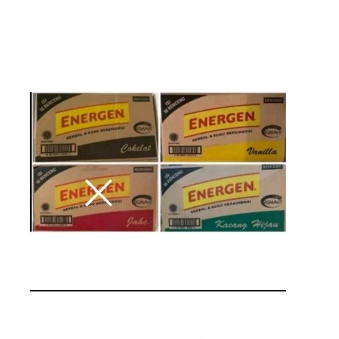Jual Energen Minuman Sereal berat 30g 1renteng isi 10 pcs pilihan rasa ...