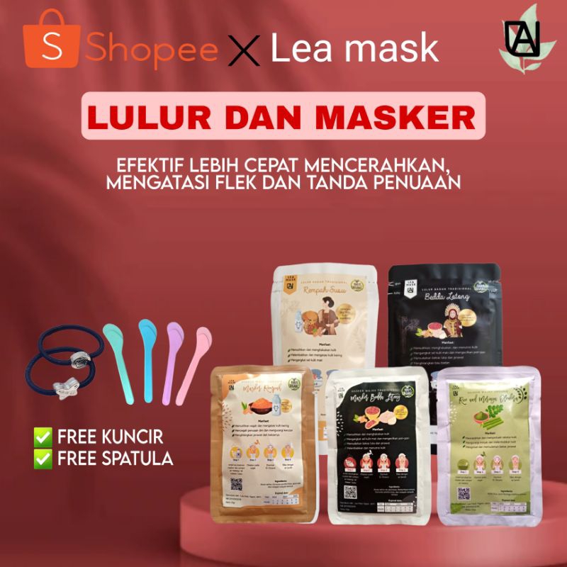 Jual Lea mask Lulur Bedda Lotong Pemutih Badan Beda Lotong Asli ...