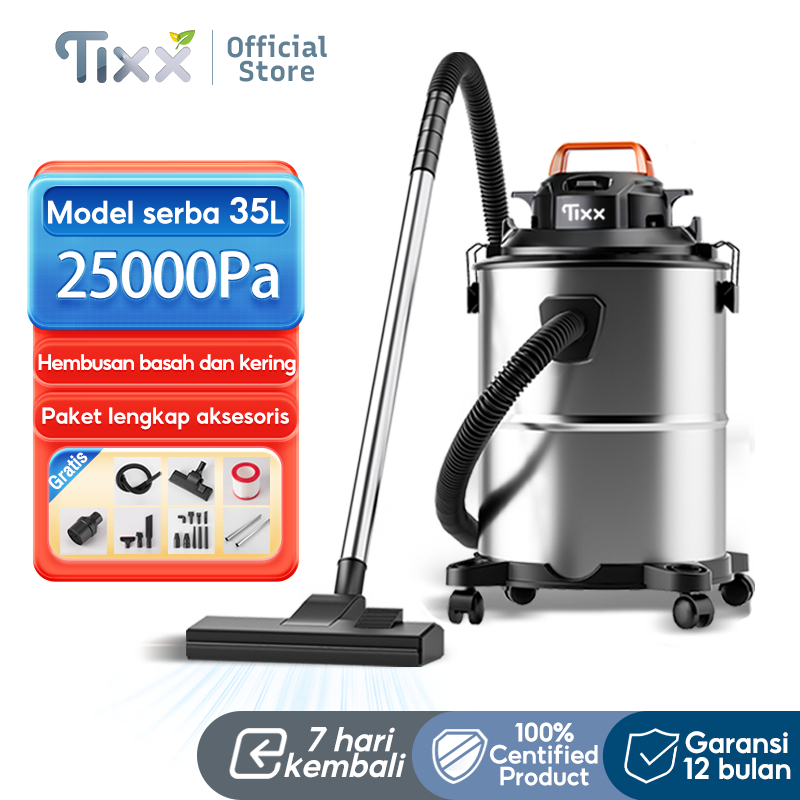 Jual Tixx Vacuum Cleaner 35L 3in1 Vakum/Air Hisap/Blower Sedot Debu Basah Kering Vacum Blower ...