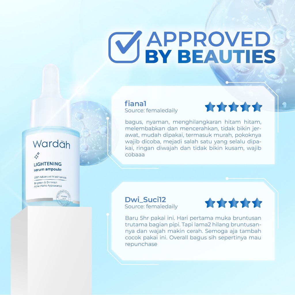 Jual Wardah Lightening Serum Ampoule | Serum 10x Advanced Niacinamide ...