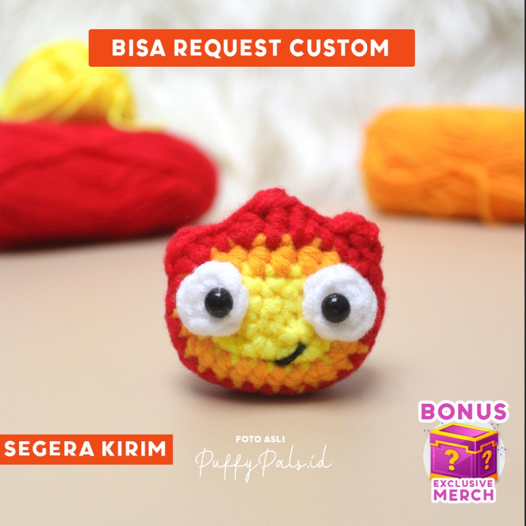 Jual Boneka Rajut Amigurumi Crochet Gantungan Kunci Studio Ghibli ...