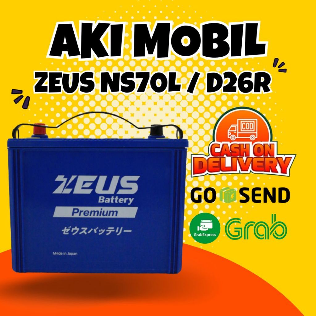 Jual Aki Toyota Kijang Diesel Zeus NS70 100D26R Japan Power Aki kering | Shopee Indonesia