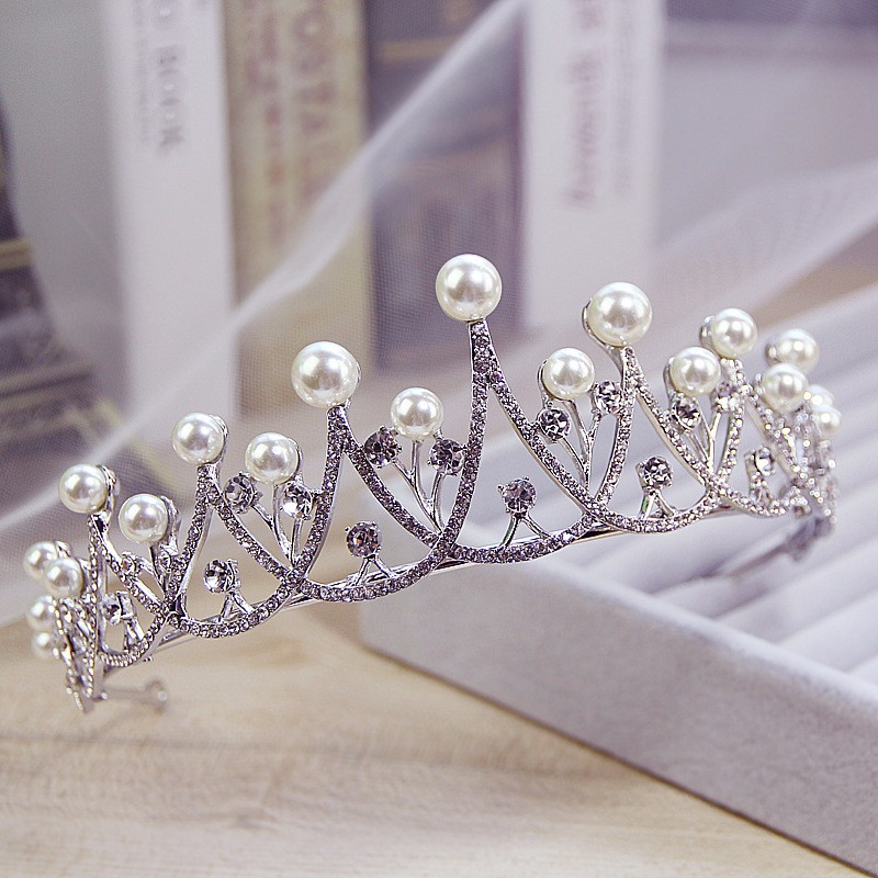 Jual Mahkota Kristal Tiara Pernikahan Mutiara Tiara Mahkota Mahkota Kristal Mutiara Baroque ...