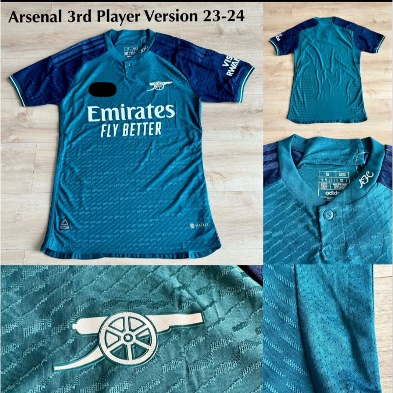 Jual JERSEY BOLA ARSENAL 3RD THIRD PLAYER ISSUE PI 2023 2024 | Shopee ...